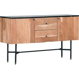 GUTMANN FACTORY Sideboard Kommode, Breite 140 cm beige B/H/T: 140cm x 80cm x 42cm, 2 Stk., Akazie, 2 Stk.