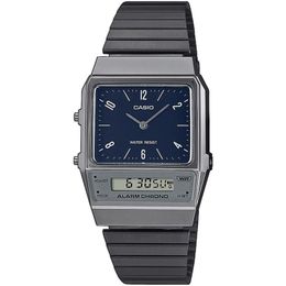 CASIO VINTAGE Damen CASIO VINTAGE Chronograph Quarzuhr, Armbanduhr, Damenuhr, Herrenuhr, Edelstahlarmband, analog schwarz Einheitsgr&ouml;&szlig;e