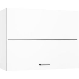 KOCHSTATION H&auml;ngeschrank &raquo;KS-Paula&laquo; 90 cm breit, 70 cm hoch, mit 1 Faltliftt&uuml;r, 2 Einlegeb&ouml;den wei&szlig;, B/H/T: 90cm x 70,4cm x 34,9cm, T&uuml;ren: 1 Stk.