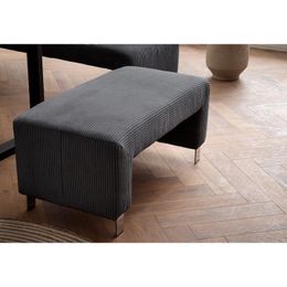 exxpo - sofa fashion Polsterhocker &raquo;Intenso, Hocker, modern&laquo; hohe Bodenfreiheit, frei im Raum stellbar, hoher Sitzkomfort grau NaturLeder;