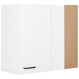 Optifit Eckh&auml;ngeschrank &raquo;Elga&laquo; mit Soft-Close-Funktion und Metallgriff, Breite 80 cm wei&szlig; Holzwerkstoff wei&szlig;, B/H/T: 80cm x 70,4cm x 34,9cm, T&uuml;ren: 1 