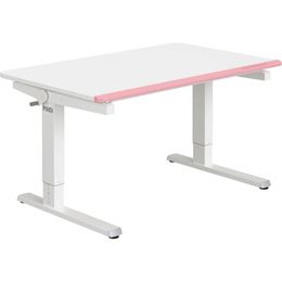 Paidi Schreibtisch &raquo;TEENIO in verschiedenen Ausf&uuml;hrungen, mitwachsend & ergonomisch&laquo; B/H/T ca. 120/53-79/75 cm, Kreidewei&szlig;, h&ouml;henverstellbarer 