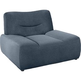 DOMO collection Sessel &raquo;Cesena modern, elegante flache Armlehnen, komfortabel&laquo; blau Struktur fein, B/H/T: 122cm x 81cm x 109cm