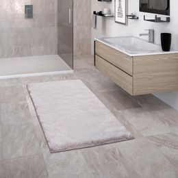 Paco Home Badematte &raquo;Comfy 340&laquo; H&ouml;he 25 mm rutschhemmend beschichtet fu&szlig;bodenheizungsgeeignet Badteppich, Soft-Touch-Oberfl&auml;che, besonders weich & flauschig 