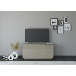 set one by Musterring Lowboard &raquo;Reno&laquo; 1 Stk. tlg. Mit Sockel in diversen Farben, 71 cm H&ouml;he & Farbauswahl beige Glas, Holzwerkstoff B/H/T: 137cm x 