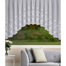 HOMING Gardine &raquo;Sophie&laquo; Kr&auml;uselband 1 Stk. tlg. Fertigschal wei&szlig; Polyester 145cm, Kr&auml;uselband, 450cm