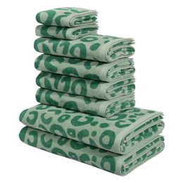 OTTO home Handtuch Set &raquo;Anna Leopardenmuster, 8-tlg Handtuch-Set, 100% Baumwolle&laquo; Set 8 tlg. Frottiervelours Duscht&uuml;cher, Handt&uuml;cher und G&auml;stet&uuml;cher, 