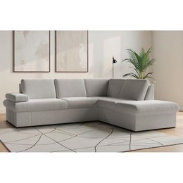 Sit & More sit&more Ecksofa &raquo;Moreno L-Form, B: 238 cm&laquo; mit Armteilverstellung, optional Schlaffunktion beige 100% Polyester B/H/T: 238cm x 82cm x 202cm, Struktur