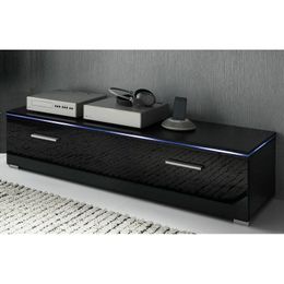 Lowboard &raquo;Show TV-Board, TV-Schrank&laquo; Breite 120 oder 180 cm schwarz B/H/T: 120cm x 31cm x 40cm