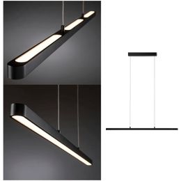 Paulmann LED Pendelleuchte &raquo;Lento&laquo; 1 Stk. Warmwei&szlig; h&ouml;henverstellbar schwarz 1, H: 2,5cm, 1 Stk.