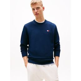 Tommy Jeans Herren Sweatshirt &raquo;TJM REG BADGE CREW EXT&laquo;, Mit Rundhalsausschnitt blau S