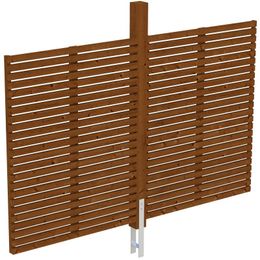 Skan Holz Carport-R&uuml;ckwand &raquo;Rhombus&laquo; braun Holzwerkstoff B/H/T: 291cm x 160cm