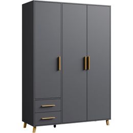 Rauch Dreht&uuml;renschrank &raquo;Kleiderschrank Schrank Garderobe SHINJO Breiten 93/140/187 cm&laquo; in 3 verschiedenen Ausstattungen BASIC/CLASSIC/PREMIUM, Griffe 