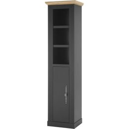 OTTO home Stauraumschrank &raquo;WESTMINSTER, Badschrank im Landhausstil, Schrank mit Metallgriffen&laquo; in 2 Farben verf&uuml;gbar, mit offenen F&auml;chern und Stauraum
