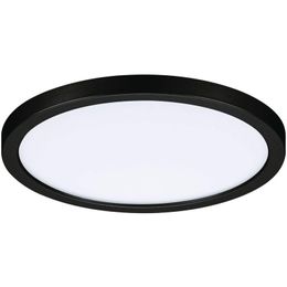 Paulmann LED Einbauleuchte &raquo;LED Einbaupanel Areo VariFit IP44 rund 175mm 3000K Schwarz&laquo; 1 Stk. Warmwei&szlig; LED Einbaupanel Areo VariFit IP44 rund 175mm 3000K 