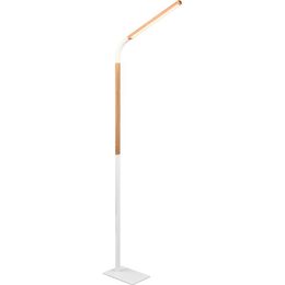 Trio Leuchten LED Stehlampe &raquo;NORRIS, Stehleuchte mit Fu&szlig;dimmer und Flexarm, Leseleuchte H. 140cm&laquo; LED-Board 1 Stk. Warmwei&szlig; 11W 1400 Lumen warmwei&szlig;e 