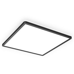 B.K.LICHT Panel LED-Modul 1 Stk. Neutralwei&szlig; Deckenleuchte, 22 Watt, ultra-flach, indirektes Licht, neutralwei&szlig; schwarz 1, &Oslash; 42cm H: 2,9cm, 1 Stk.