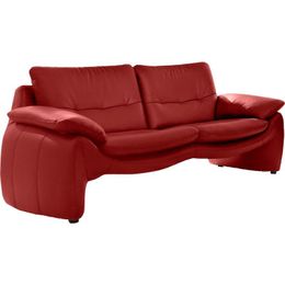 Places of Style 2-Sitzer &raquo;Luna&laquo; in einzigartiger Optik rot B/H/T: 185cm x 80cm x 88cm, NaturLEDER LongLife100