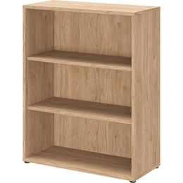 FMD Aktenregal &raquo;Calvi&laquo; in 2 H&ouml;hen, viel Staur., verstellb. B&ouml;den, erweiterbar, Breite: 89 cm Holzwerkstoff B/H/T: 89cm x 111cm x 40cm, 3 Stk.
