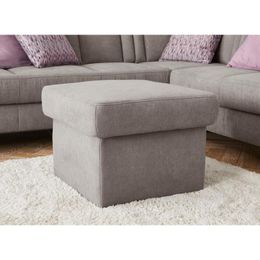 Sit & More sit&more Stauraumhocker &raquo;Melissa&laquo; klassisches Design, optional in dem mit Wasser zu reinigendem Bezug grau 100% Polyester B/H/T: 60cm x 48cm x 60cm, 