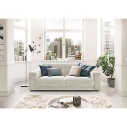 3C Candy 2-Sitzer &raquo;Enisa softig und legeres Big-Sofa, bequem und komfortabel&laquo; Zeitloses und stylisches Loungem&ouml;bel, in Breitcord wei&szlig; 88% Polyester, 