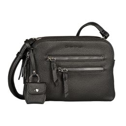 Tom Tailor Damen Tom Tailor Umh&auml;ngetasche &raquo;Winona&laquo; aus weichem Lederimtiat mit praktischen Formaten schwarz B/H/T: 23,5cm x 16cm x 5cm