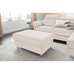 Sit & More sit&more Hocker &raquo;Avignon&laquo; beige Struktur (100% Polyester);Flachgewebe (90% Polyester, 10% Polyamid);Luxus-Microfaser (100% Polyester) B/H/T: 102cm x 