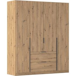 OTTO home Dreht&uuml;renschrank &raquo;Kleiderschrank Schrank Garderobe AGORDO mit Dekor- oder Hochglanzfront&laquo; in zwei Griff-Farben, Breite 181 cm, mit 