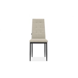 OTTO home Esszimmerstuhl &raquo;Moana&laquo; (Set) 4 Stk.Mit Steppung beige Stoff B/H/T: 42cm x 97,5cm x 53cm, 4 Stk., Webstoff, 4 St.