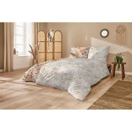 Primera Bettw&auml;sche &raquo; Perkal-Bettw&auml;sche Ernesta&laquo; 2 Stk. mit einem verspielten Blumendesign gelb Perkal, Obermaterial: 100% Baumwolle B/L: 135cm x 200cm, 1 Stk.
