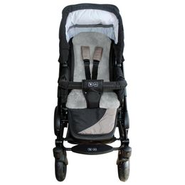 Heitmann Felle Babylammfell &raquo;Lammfell-Einlage&laquo; echtes Lammfell, geschoren, mit 5 Gurtschlitzen, vielseitig einsetzbar grau B/L: 35cm x 77cm Babylammfell