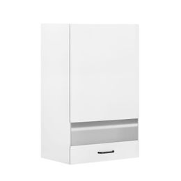 Optifit Glash&auml;ngeschrank &raquo;Elga&laquo; mit Soft-Close-Funktion und Metallgriff, Breite 60 cm wei&szlig; Holzwerkstoff wei&szlig;, B/H/T: 60cm x 89,6cm x 34,9cm, T&uuml;ren: 1