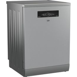 Beko Standgeschirrsp&uuml;ler &raquo;BDFN36550XP&laquo; 8,9 l 15 tlg. Ma&szlig;gedecke Doppelt gut organisiert &ndash; inklusive Besteckschublade und Besteckkorb grau Target Dry &ndash;
