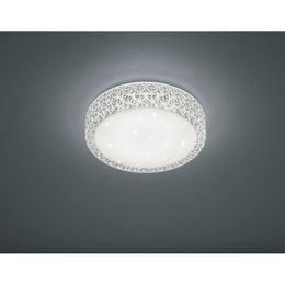 REALITY LEUCHTEN LED Deckenleuchte &raquo;Pegasus&laquo; LED-Board 1 Stk. Warmwei&szlig; LED Deckenlampe, LED Wandleuchte mit Starlight Effekt wei&szlig; 1, &Oslash; 28,6cm H: 8,6cm