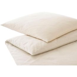 Elegante Bettw&auml;sche &raquo;Paisley&laquo; 2 Stk. angenehmes Hautgef&uuml;hl beige Jacquard, Obermaterial: 100% Baumwolle B/L: 155cm x 220cm, 1 Stk., 1 Stk., Jacquard, B/L: 80cm