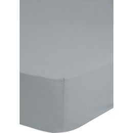 Good Morning Spannbettlaken &raquo;Jersey Spannbettlaken&laquo; 100% Baumwolle, Jersey, Rundumgummi, bis 25 cm h&ouml;he, 90/100x200, Wei&szlig; silber Jersey, Obermaterial: