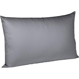 Fleuresse Kissenbezug &raquo;Colours Mako Satin, 100% Baumwolle, mit Rei&szlig;verschluss&laquo; Mako Satin, gl&auml;nzend, glatt, Premium Qualit&auml;t grau Mako-Satin, Mako-