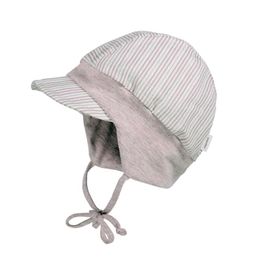 MaxiMo Jungen MaxiMo Schirmm&uuml;tze 1 Stk. Beige-Streifen, Leinenoptik, UV50, Baby-Boy beige 43
