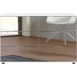 wimex Schubkastenkommode &raquo;Saigon&laquo; mit 6 Schubladen, wahlweise Glas-oder Spiegelfronten wei&szlig; Holzwerkstoff B/H/T: 130cm x 83cm x 41cm, 6 Stk.