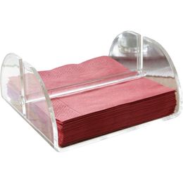 Ruco Serviettenhalter &raquo;Acryl-Halter&laquo; Serviettenspender, modern, Made in Germany rot Kunststoff Einheitsgr&ouml;&szlig;e