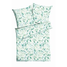 Kaeppel Bettw&auml;sche &raquo;Enchanted&laquo; 2 Stk. angenehmes Hautgef&uuml;hl gr&uuml;n Interlock-Jersey, Obermaterial: 100% Baumwolle B/L: 135cm x 200cm, 1 Stk., 1 Stk., Interlock-