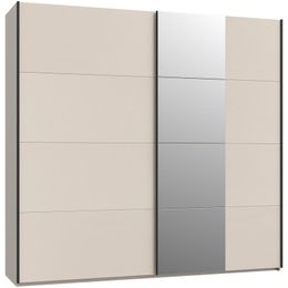 FORTE Schwebet&uuml;renschrank &raquo;Ingalil&laquo; H&ouml;he 2,10 mtr., stehende Montage beige Holzwerkstoff Kashmir Beige, B/H/T: 220,1cm x 210,5cm x 61,2cm, T&uuml;ren: 2 