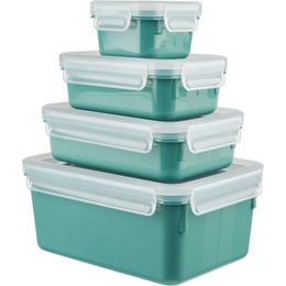 Emsa Frischhaltedose &raquo;Clip & Close Color Edition&laquo; 0,2/0,55/0,8/2,2L, Kunststoff, auslaufsicher, hygienisch, innovativ gr&uuml;n Kunststoff B/H/L: 16,3cm x 9,9cm