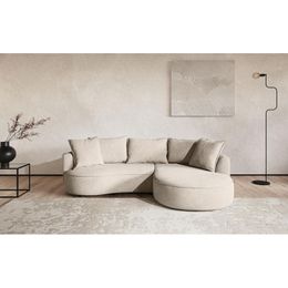 OTTO home Ecksofa &raquo;Sana L-Form, Breite 260 cm&laquo; Loungesofa mit Wellenunterfederung beige 94% POLYESTER (PES) 6% POLYAMID(PA) B/H/T: 260cm x 160cm, 