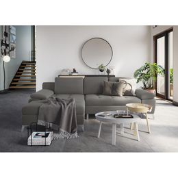 Sit & More sit&more Ecksofa &raquo;Latigo L-Form&laquo; mit Recamiere, wahlweise mit Schlaffunktion und Bettkasten braun B/H/T: 270cm x 163cm, Luxus-Microfaser, Recamiere 