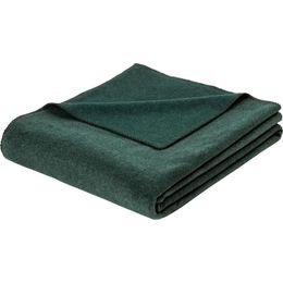 Estella Wohndecke &raquo;Trevi&laquo; mit H&auml;keleinfassung, Kuscheldecke blau Baumwolle, Mischgewebe, Polyester B/L: 160cm x 200cm