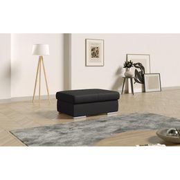 Sit & More sit&more Polsterhocker &raquo;Broadway&laquo; schwarz Luxus-Microfaser aus 100% Polyester B/H/T: 99cm x 42cm x 65cm, NaturLEDER