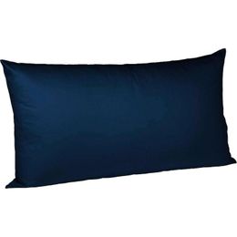 Fleuresse Kissenbezug &raquo;Colours Mako Satin, 100% Baumwolle, mit Rei&szlig;verschluss&laquo; Mako Satin, gl&auml;nzend, glatt, Premium Qualit&auml;t blau Mako-Satin, Mako-