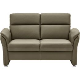 Die PlanBar 2-Sitzer &raquo;PN-EM16031, Breite 158 cm&laquo; Echtleder mit Federkernpolsterung, wahlweise mit Armteilverstellung beige B/H/T: 158cm x 96cm x 92cm,
