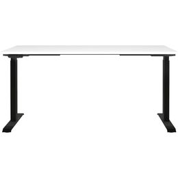 Germania Schreibtisch &raquo;Jet&laquo; moderne Farbvariationen, Breite 120/140/160/180 cm, Made in Germany schwarz-wei&szlig; B/H/T: 160cm x 72cm x 80cm, Gestellfarbe 